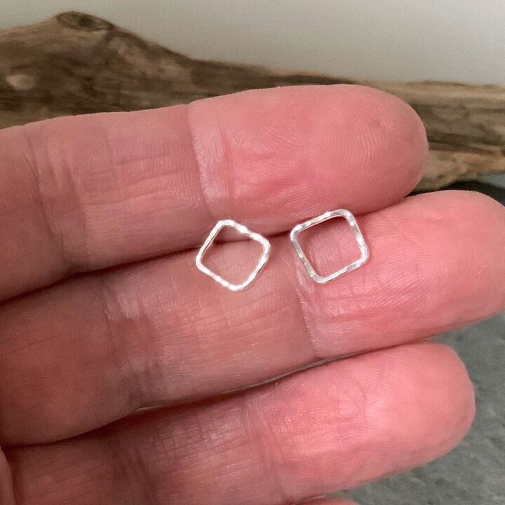 Small silver stud earrings | Shop | SilverRipples Jewellery - Handmade Silver Jewellery